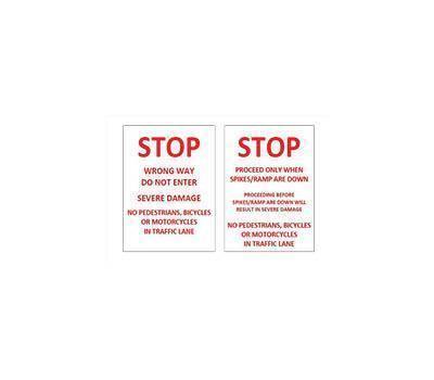 Automated Spikes Warning Sign - Lighted – Pros America's Fence Store